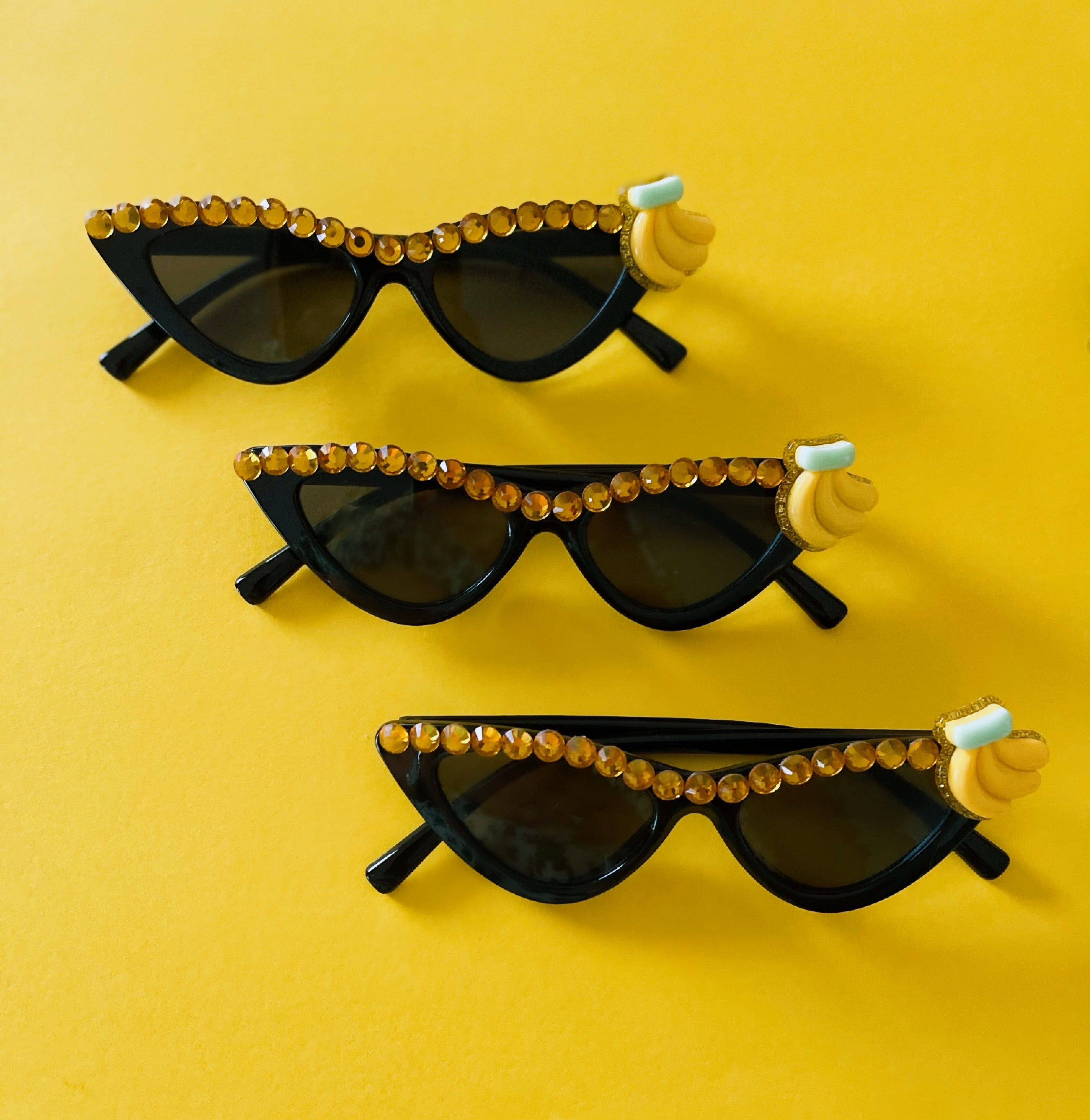 Elle Cat Eye Sunnies- Going Bananas – Mila’s Sunny World